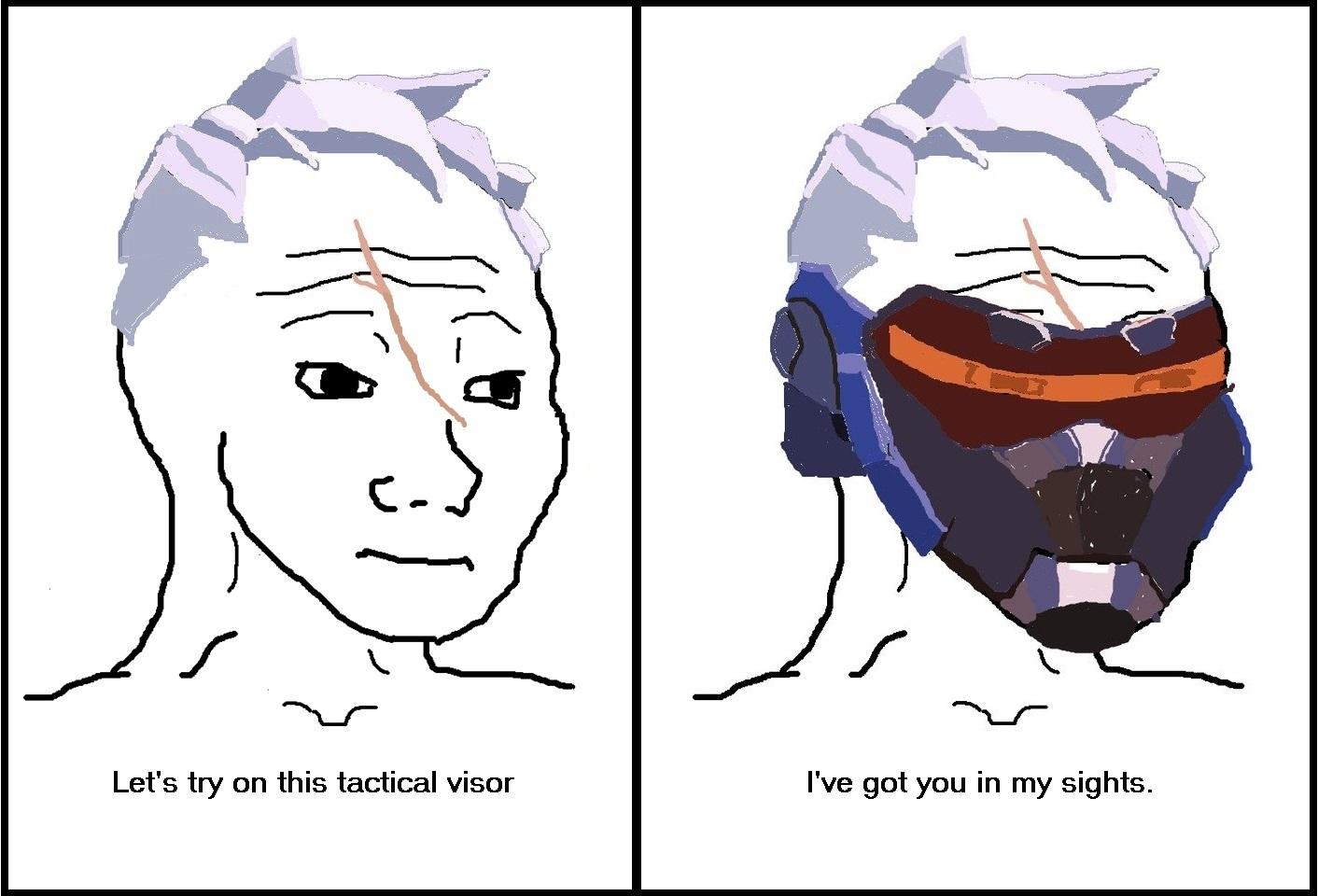 Let's try this tactical visor | Overwatch | Know Your Meme