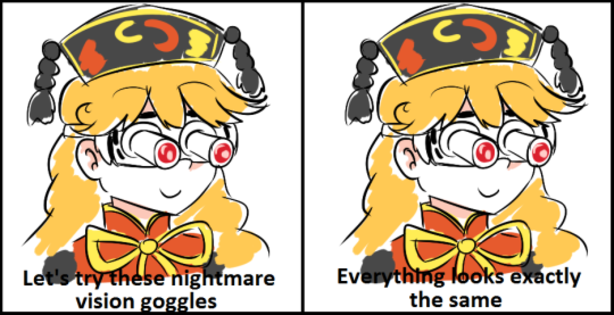 Junko | Nightmare Vision Goggles | Know Your Meme