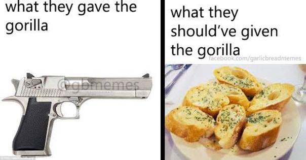 RIP Harambe | Garlic Bread | Know Your Meme