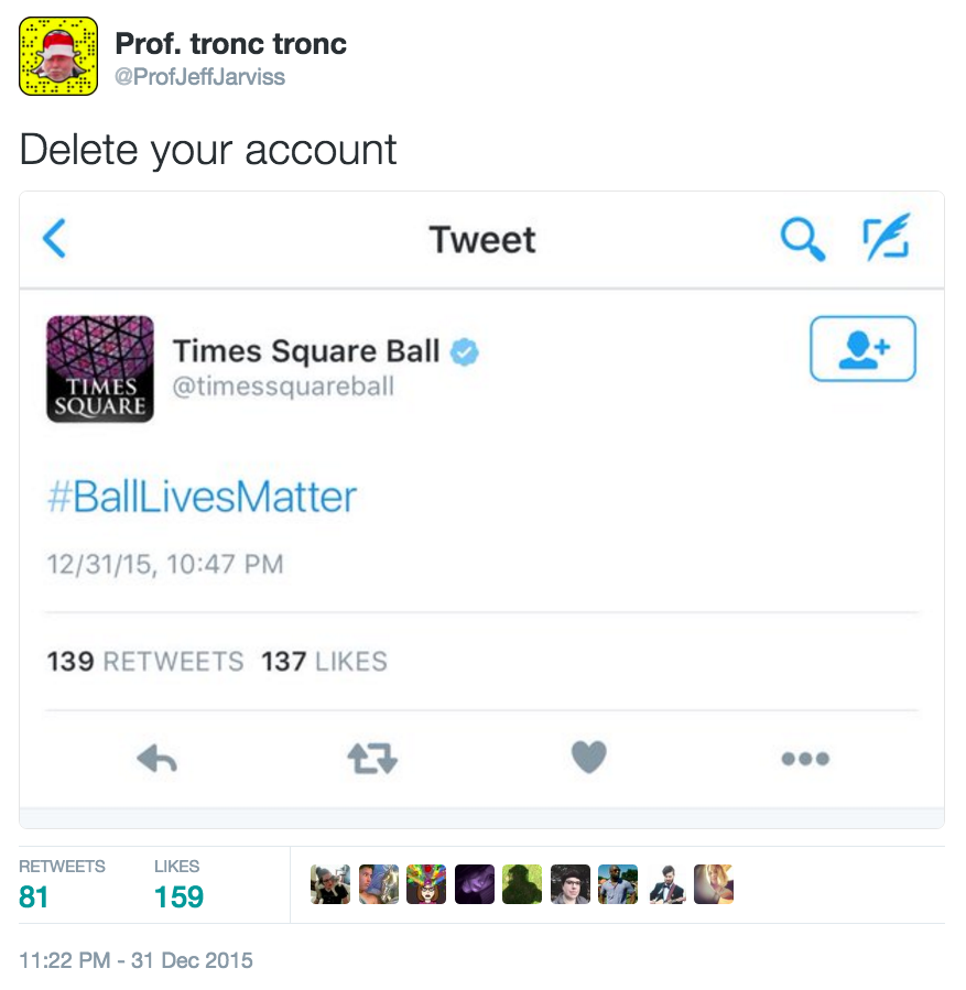 Times Square Ball's #BallLivesMatter Tweet | Delete Your Account | Know ...