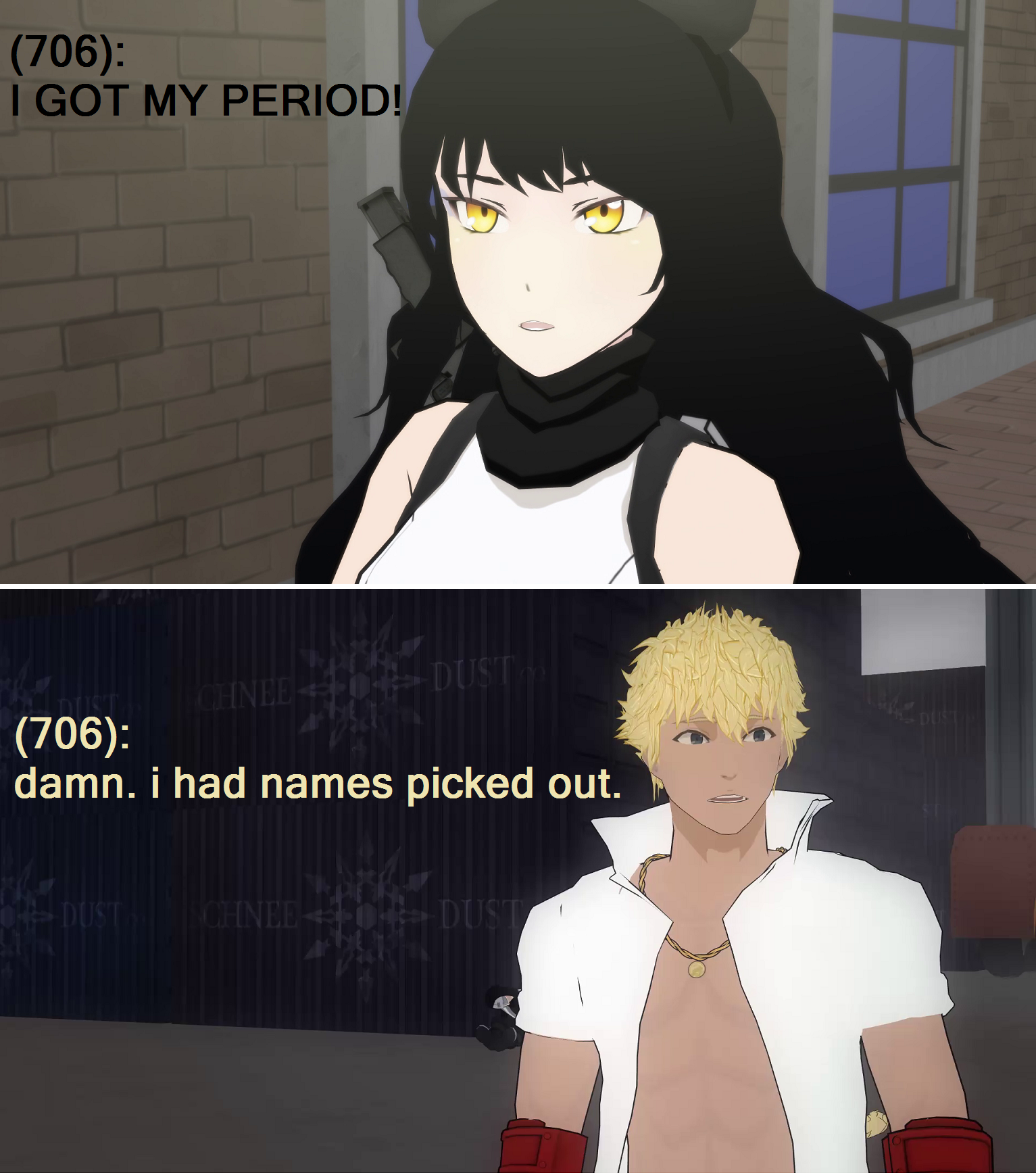 No monkey-cat-faunus babies just yet. | RWBY | Know Your Meme