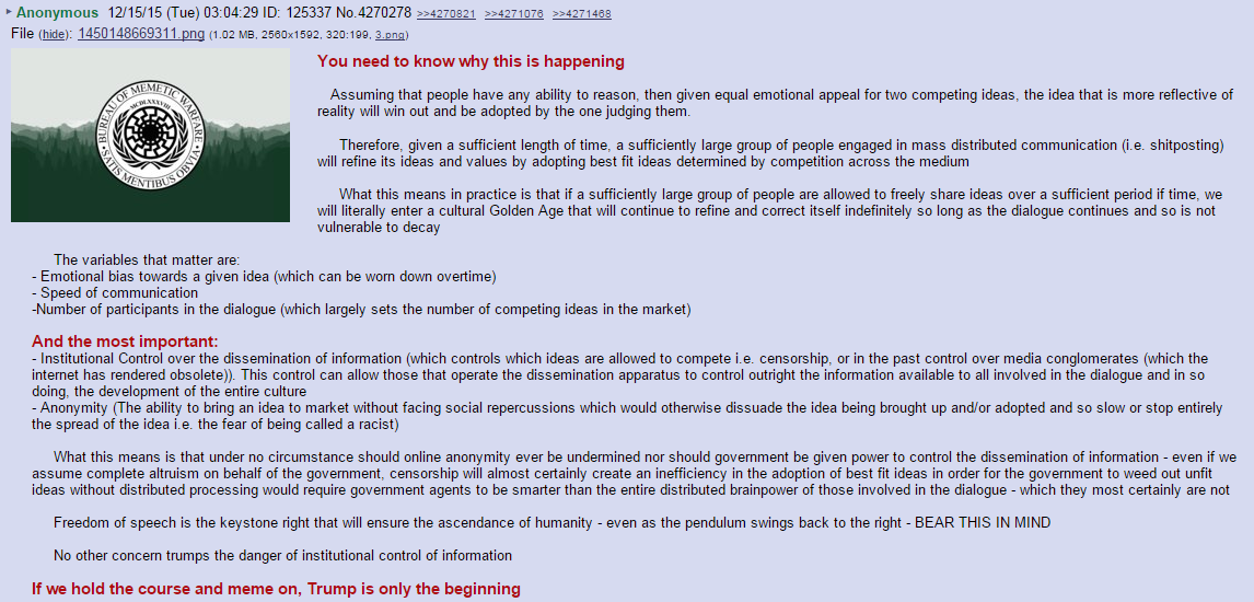 A Master Meme Lord from /bmw/ Explains The Nature of Memes And Trump ...