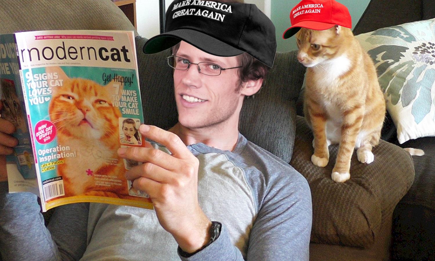 Moot and cat | Make America Great Again | Know Your Meme
