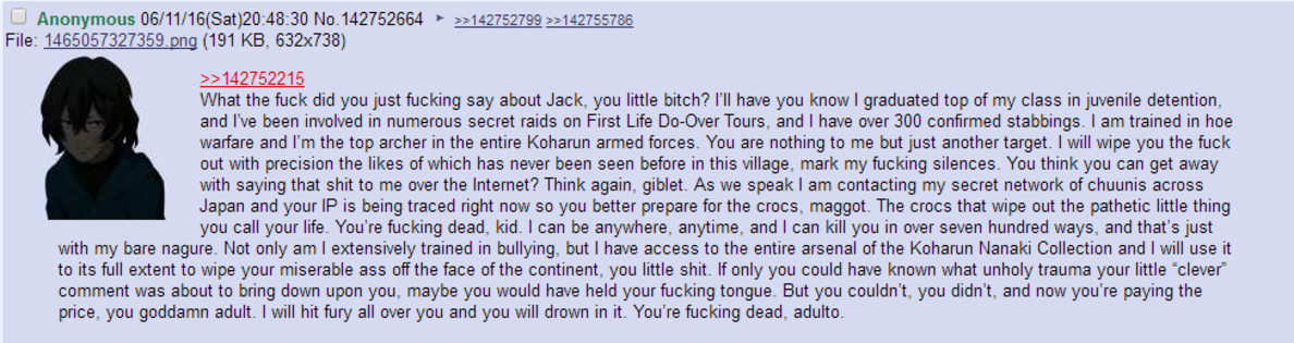 Jack-kun | Navy Seal Copypasta | Know Your Meme