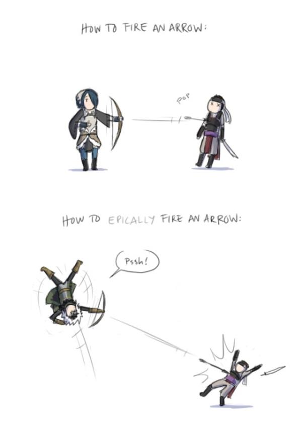 Many ways to use a bow... | Fire Emblem | Know Your Meme