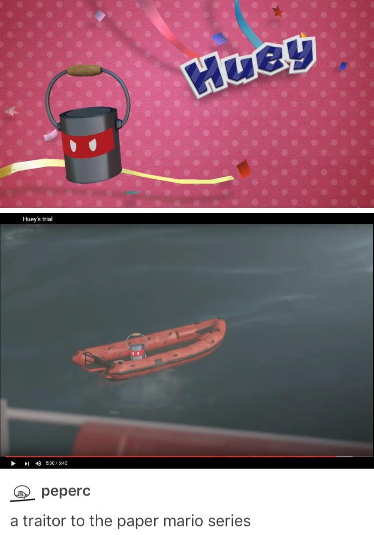 Huey no | Paper Mario | Know Your Meme