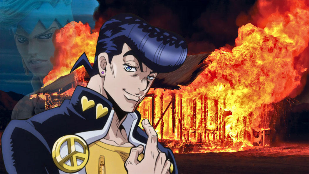 Josuke after burning down the house | JoJo's Bizarre Adventure | Know ...