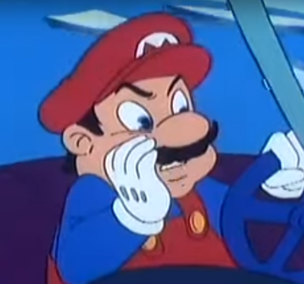 Mario shows his asian impression in response to the traffic jam | Super ...