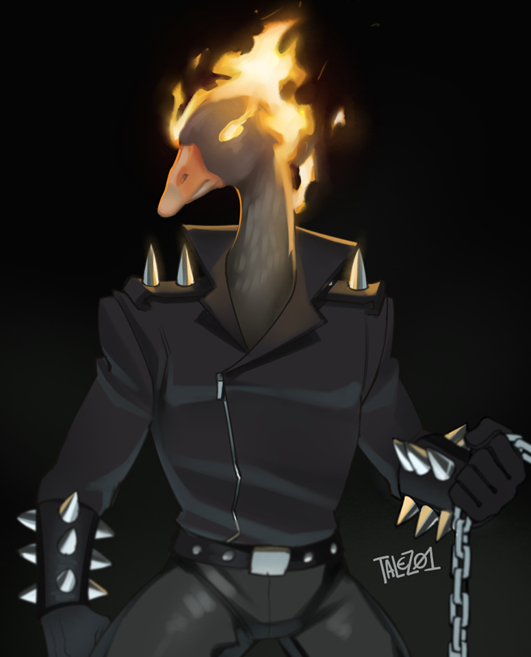 Goose Rider | Goose on Fire / Fire Duck | Know Your Meme