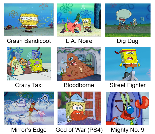 Spongebob Vidya | SpongeBob Comparison Charts | Know Your Meme