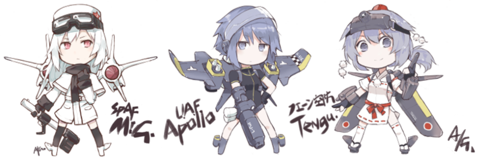 RA3 fighters | Gijinka / Moe Anthropomorphism | Know Your Meme