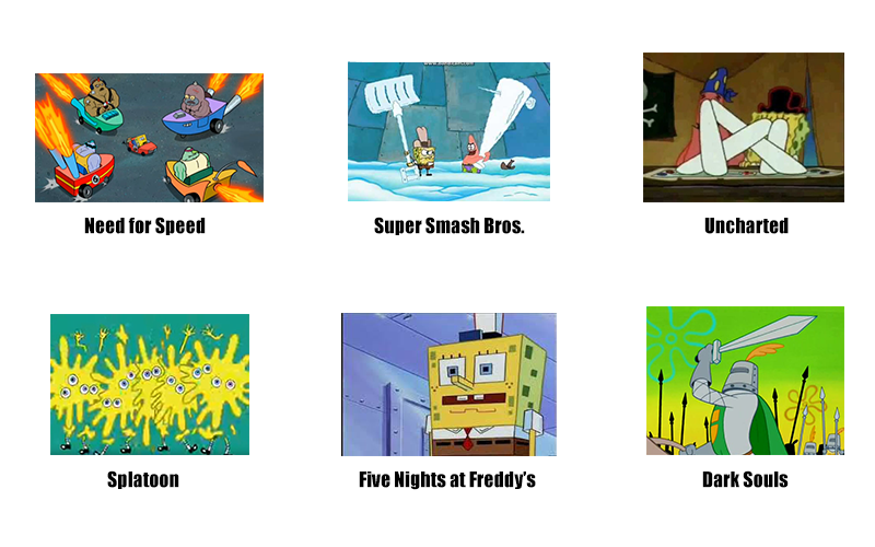 Game Comparison | SpongeBob Comparison Charts | Know Your Meme