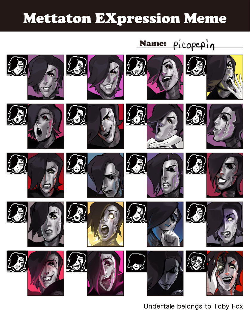Mettaton EXpression meme by alexweeks | Undertale | Know Your Meme