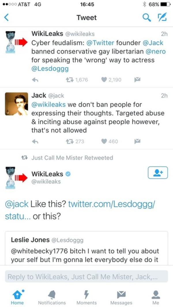 Wikileaks Tweets to Jack Dorsey | Milo Yiannopoulos | Know Your Meme