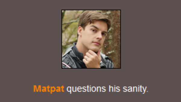 Matpat questions his sanity | Hunger Games Simulator | Know Your Meme