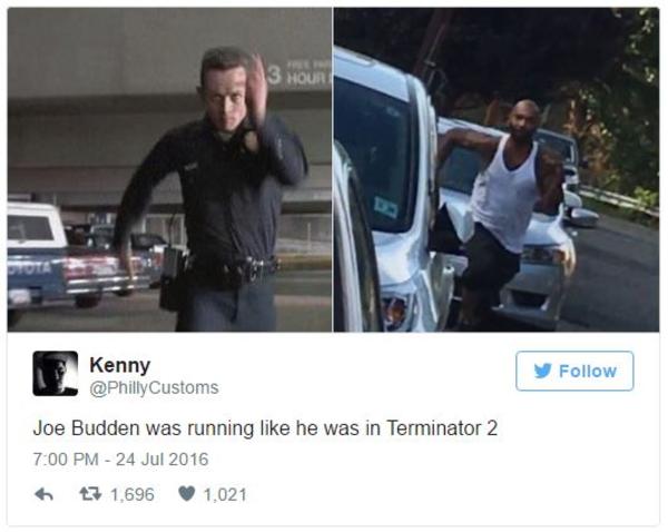 Terminator 2 Tweet | Running Joe Budden | Know Your Meme