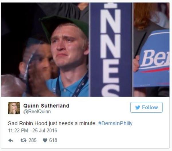 Sad Robin Hood | Crying Bernie Sanders Supporters | Know Your Meme