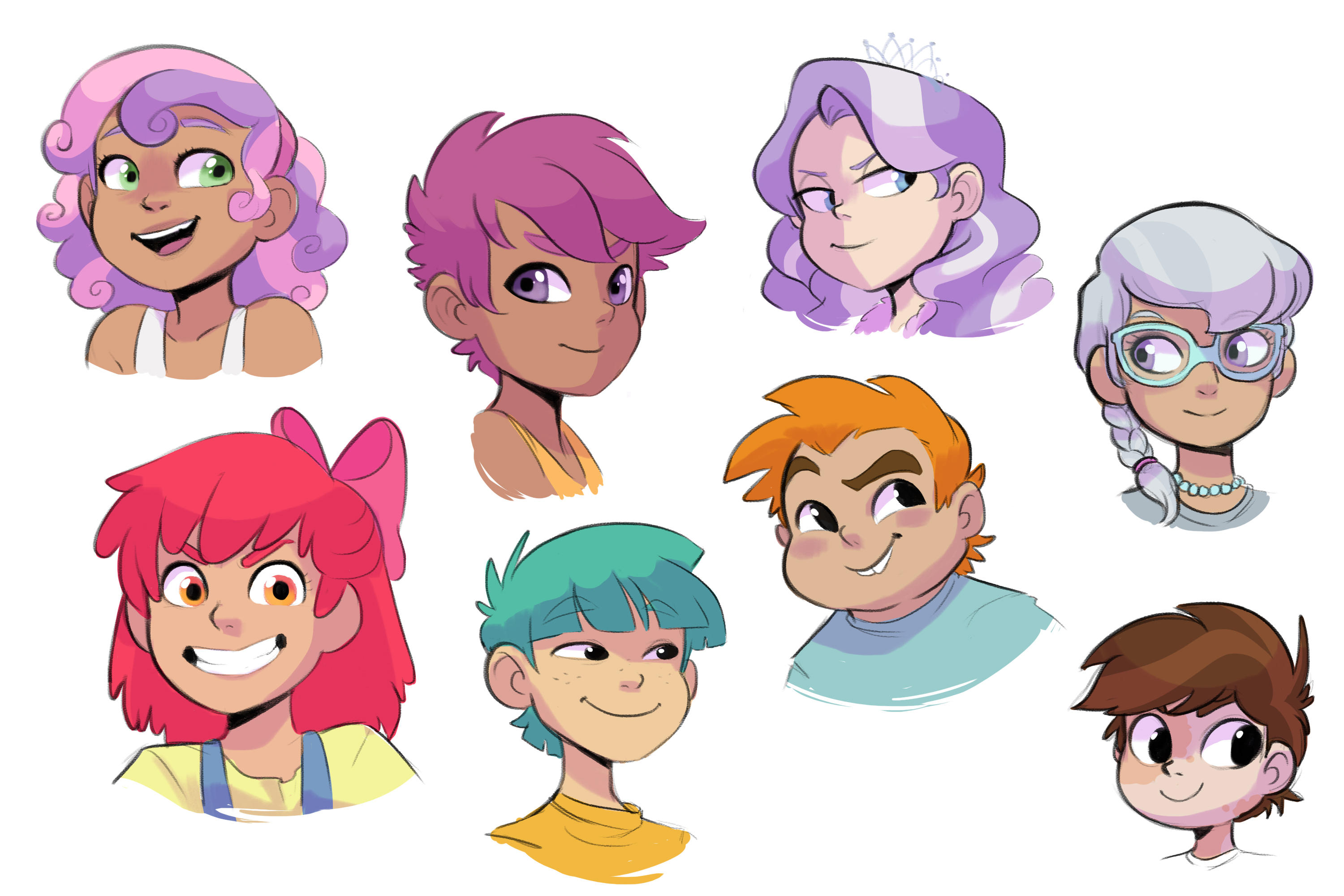 Human!Kids Headshots by kilala97 | My Little Pony: Friendship is Magic ...