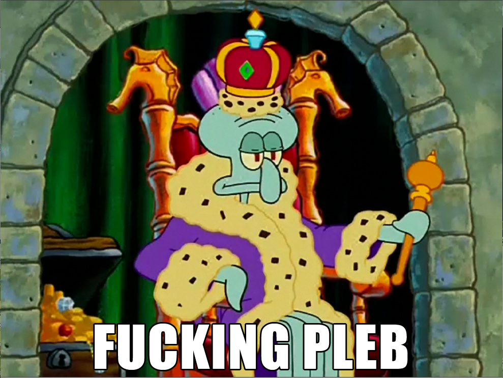 Disdain for Sponges | Pleb | Know Your Meme