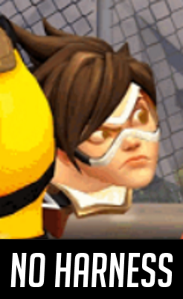 when you see tracer fan art and she isn't wearing her harness ...