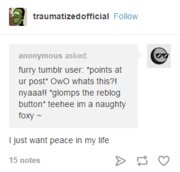 I just want peace in my life | Notices Bulge / OwO What's This? | Know ...