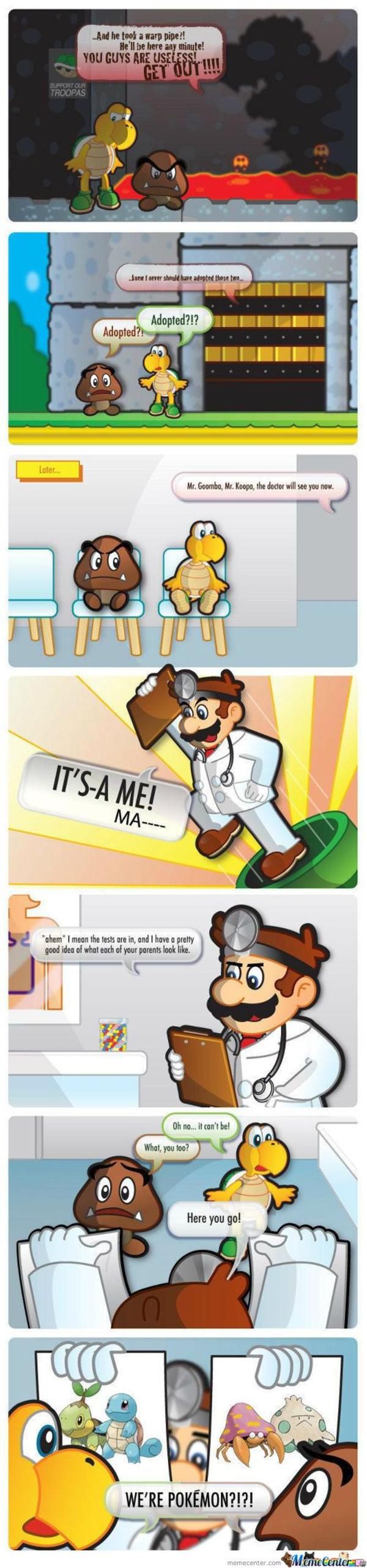 Their real parents | Dr. Mario | Know Your Meme