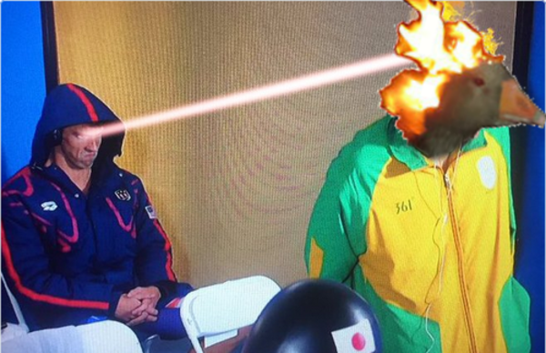 Phelps Burns a Goose | Goose on Fire / Fire Duck | Know Your Meme