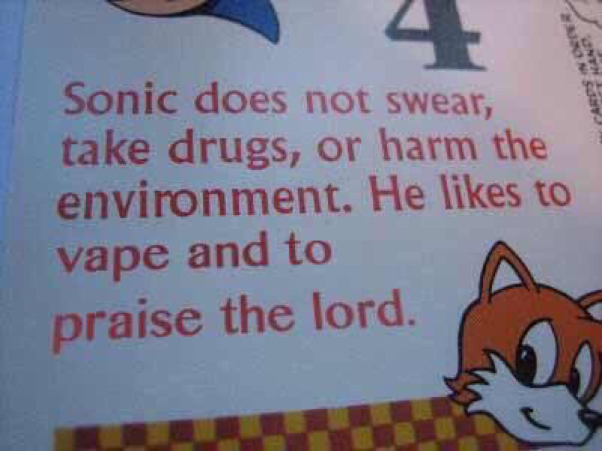 Praise | Sonic the Hedgehog | Know Your Meme