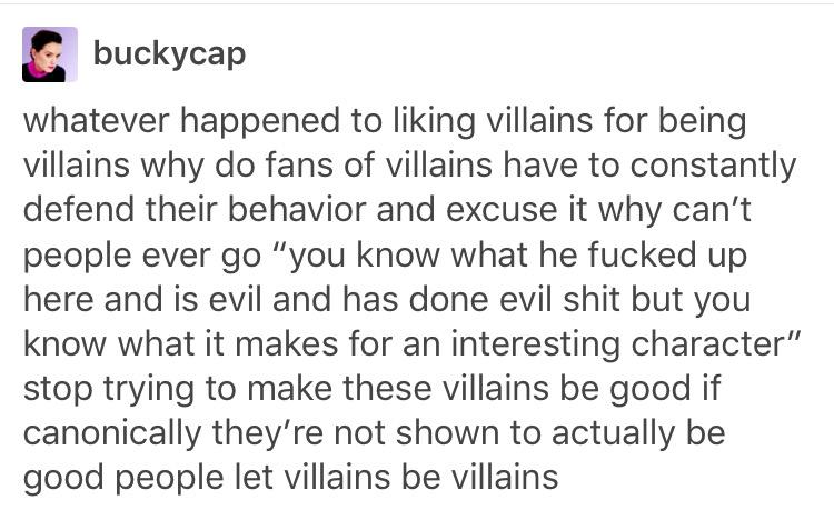 Because being a straight up evil villain makes you unlikable. Or ...