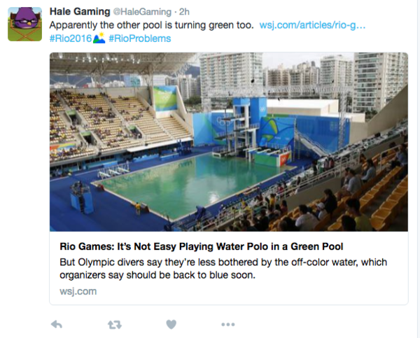 Green Pool | #RioProblems | Know Your Meme