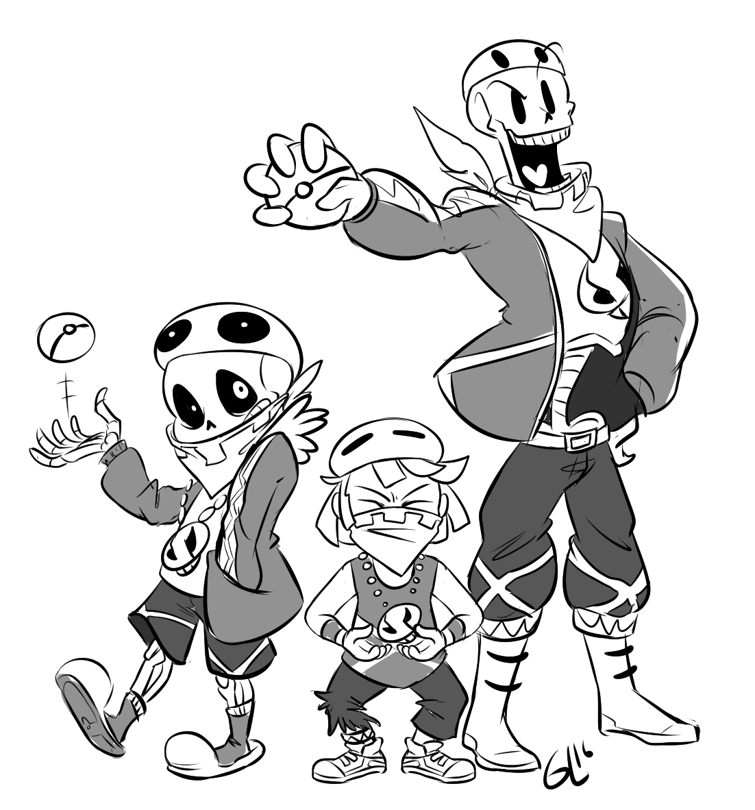 The original Team Skull | Undertale | Know Your Meme