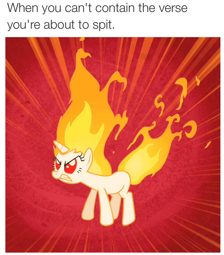 When you can't contain the verse you're about to spit | My Little Pony ...