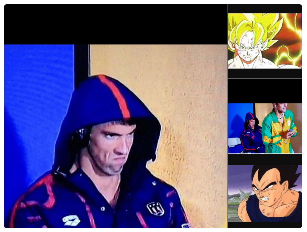 This dude is serving us DBZ at its finest | #PhelpsFace / Angry Michael ...