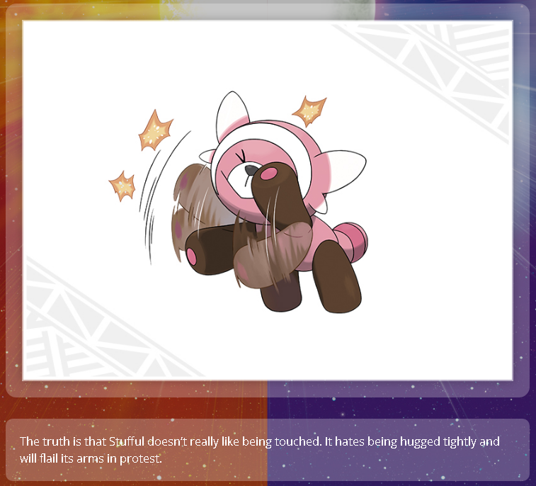 Stufful hates being touched | Pokémon Sun and Moon | Know Your Meme