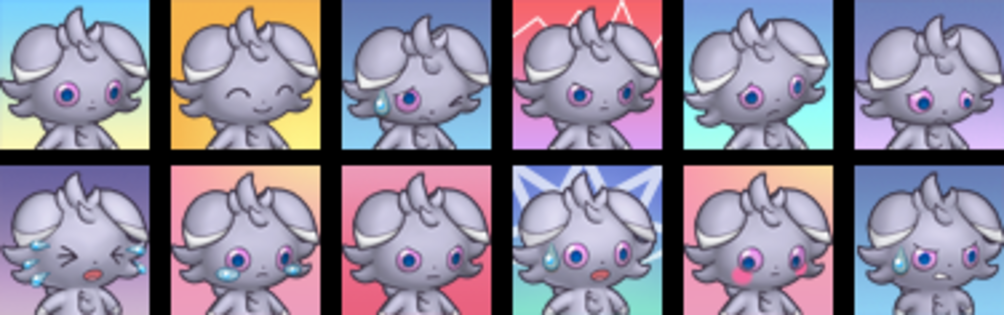 Espurr's expressions | Espurr's Stare | Know Your Meme