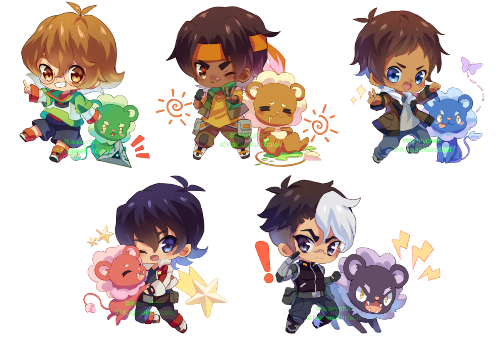 Chibi Defenders by Isakychan (color) and KaguraKurosaki (line ...