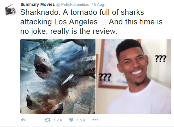 Movie summary | Sharknado | Know Your Meme