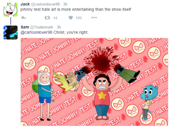 Johnny Test Hate Art | Johnny Test | Know Your Meme