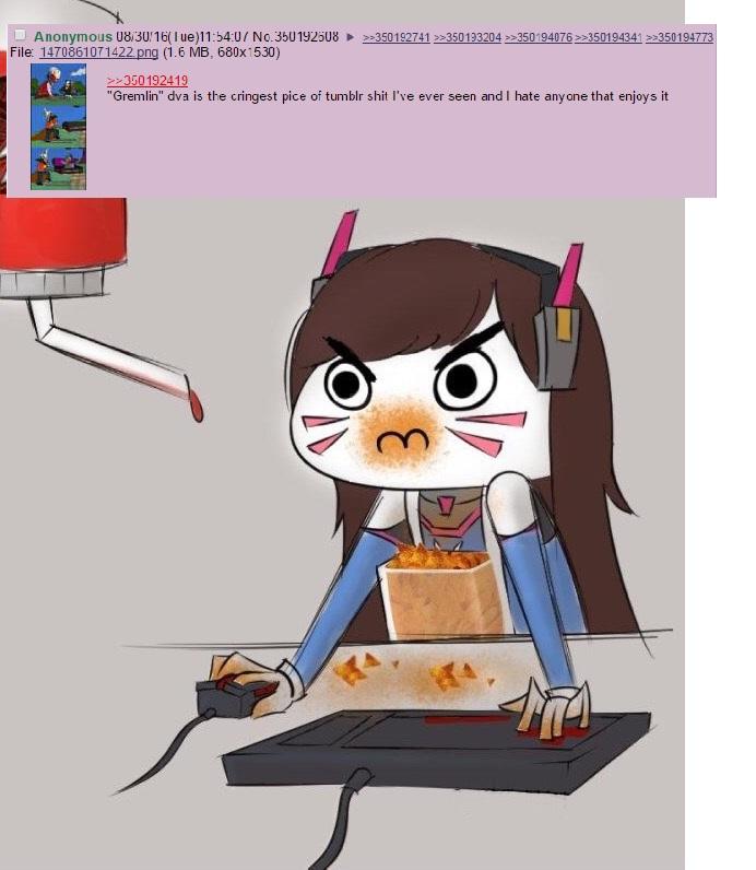 Dva responds | Gremlin D.Va | Know Your Meme