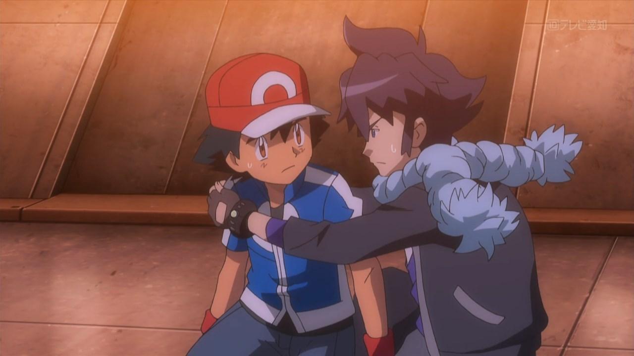 "I will protect your smile, Alain!" "Are you all right, Ash? Thank you ...