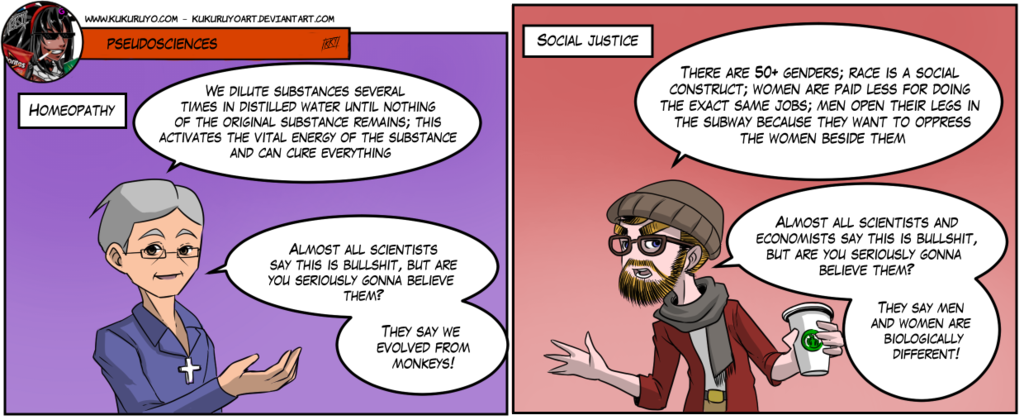Pseudosciences by Kukuruyo | Social Justice Warrior | Know Your Meme