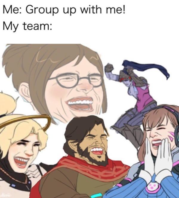 Group up!? Haaaaaaa!!! | Overwatch | Know Your Meme