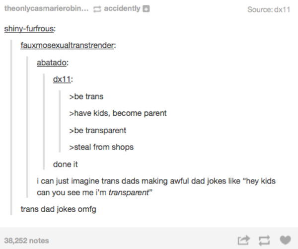 Trans-dad puns. | Tumblr | Know Your Meme