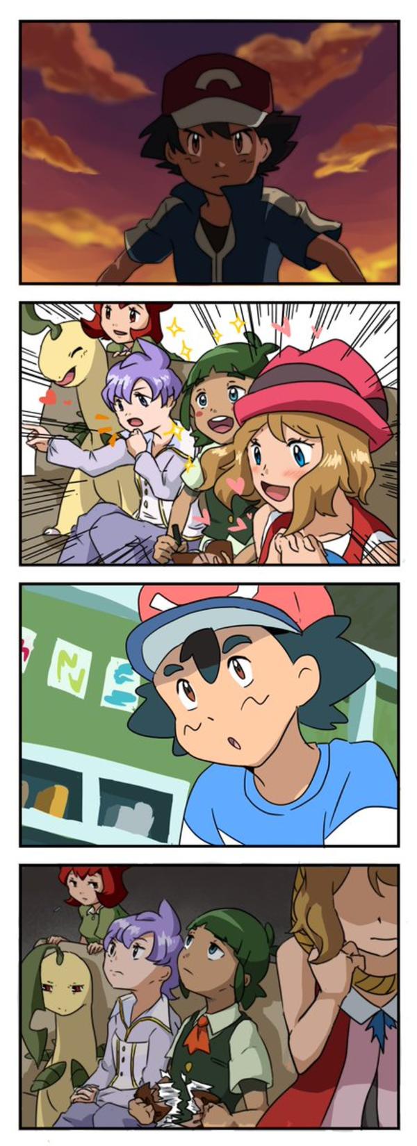 Kalos Ash vs. Alola Ash | Reaction Guys / Gaijin 4Koma | Know Your Meme