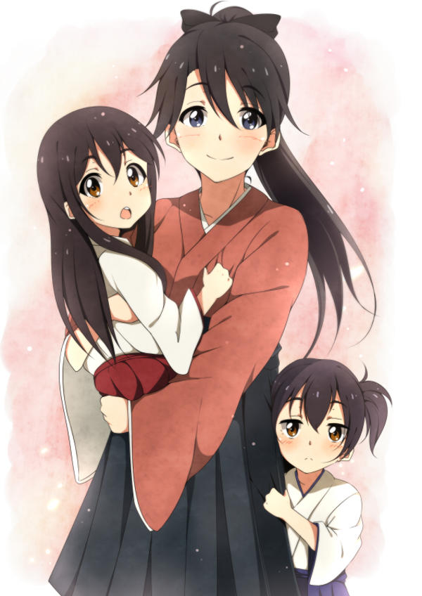 Houshou Akagi and Kaga Family Portrait | Kantai Collection | Know Your Meme