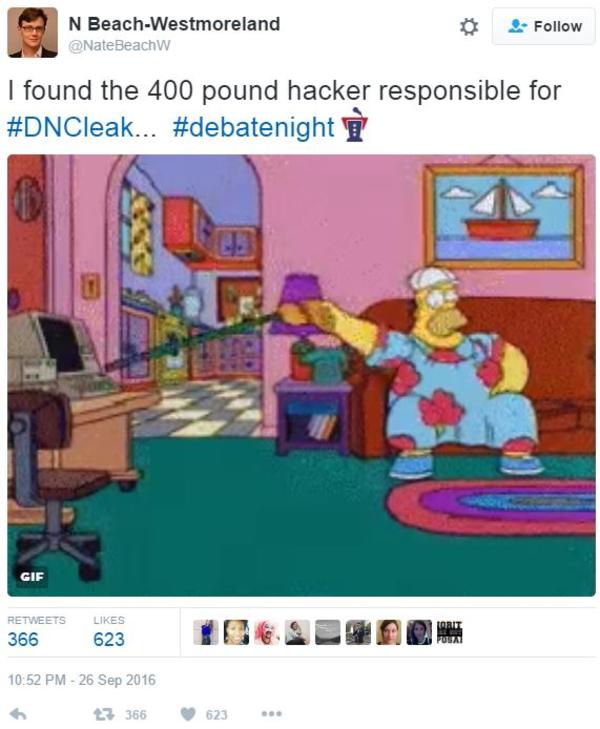 @NateBeachW Homer Simpson Tweet | 400 Pound Hacker | Know Your Meme