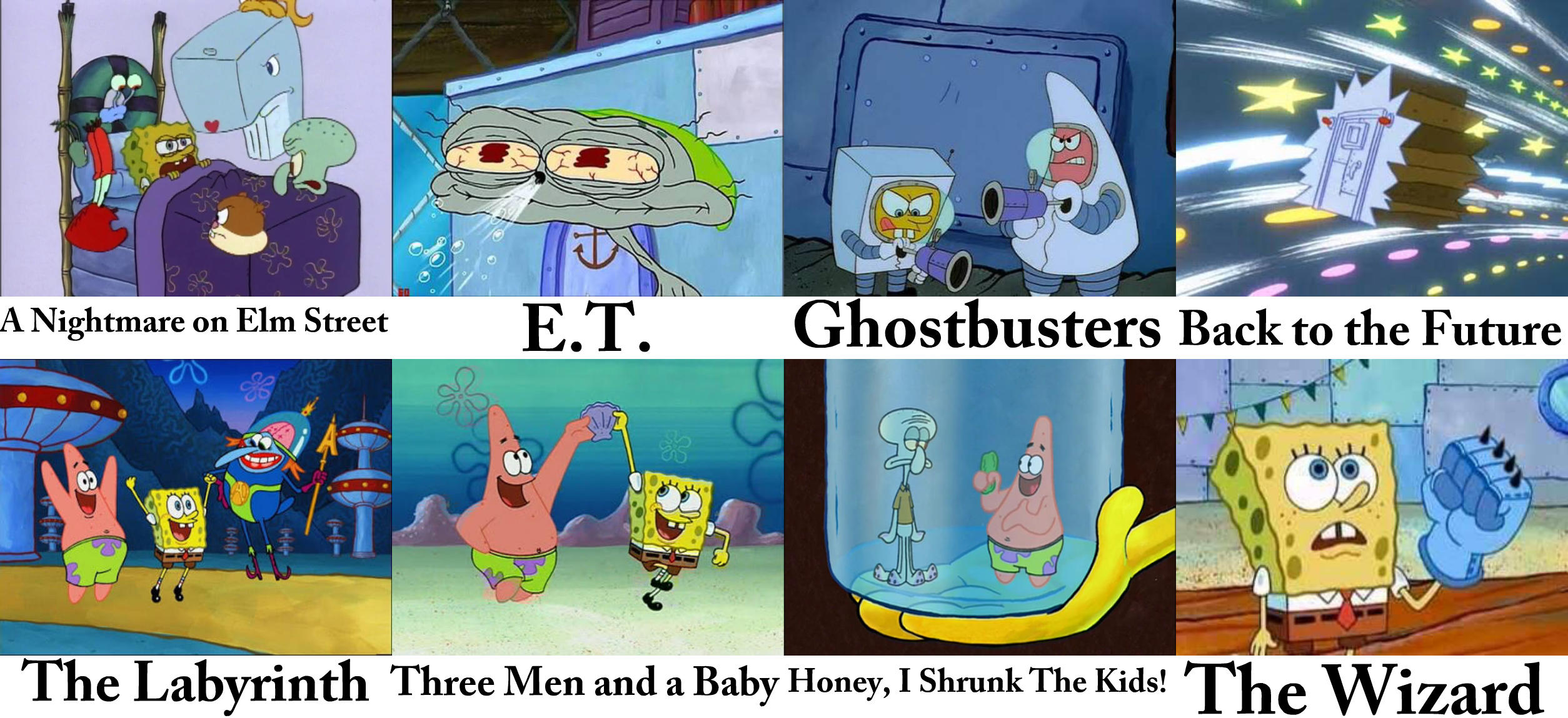 SpongeBob as assorted 80s Movies | SpongeBob Comparison Charts | Know ...