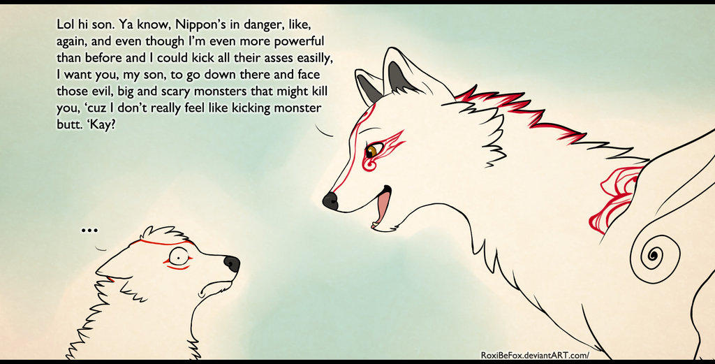 Amaterasu's a terrible mother. | Ōkami | Know Your Meme