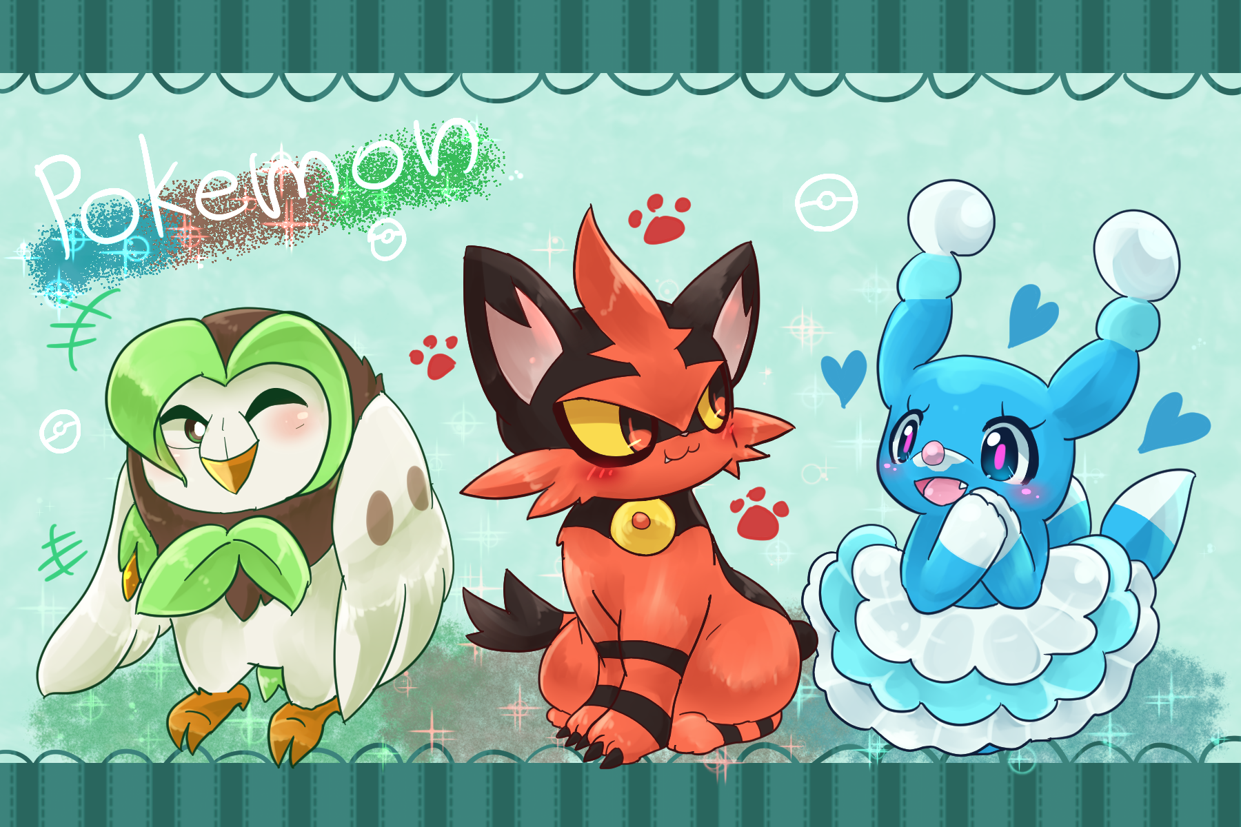 The New Middle Evolution Starters | Pokémon Sun and Moon | Know Your Meme