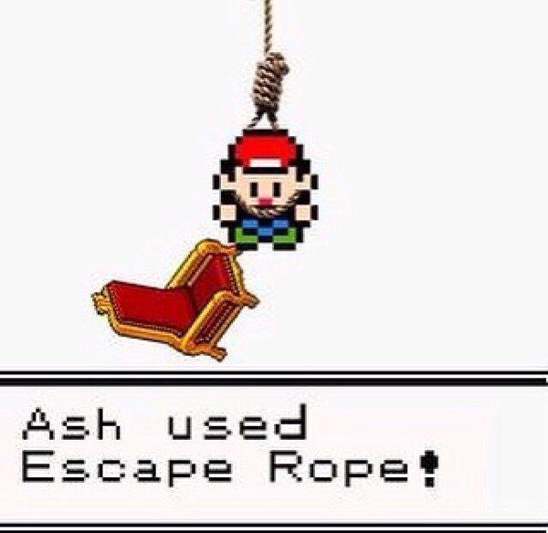 The only way to escape. | Pokémon | Know Your Meme